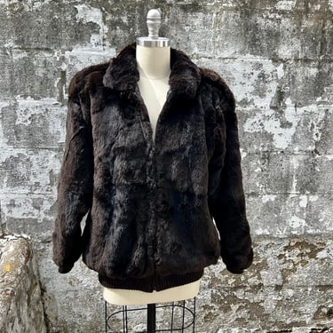 1980s Rabbit Fur Bomber Jacket | Phenix | Brooklyn, NY