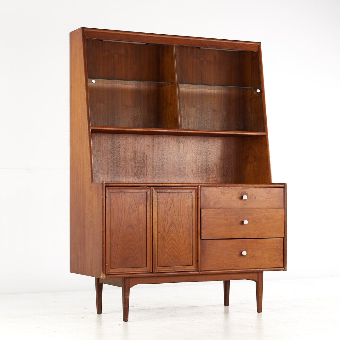 Kipp Stewart for Drexel Declaration Mid Century Walnut Buffet and ...