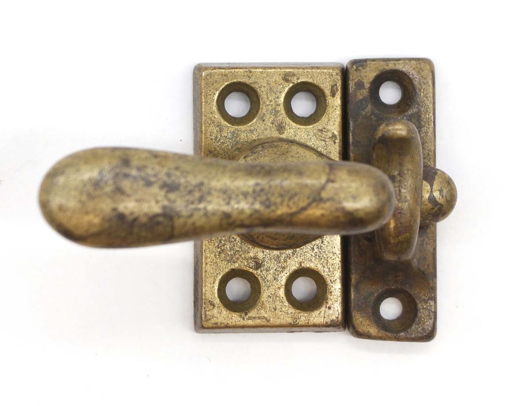 Brass Plated Steel Vintage Window Casement Latch | Olde Good Things ...