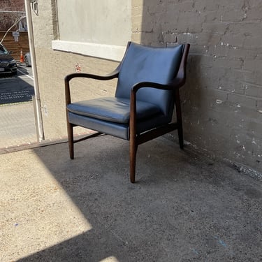 MCM Style Leather Lounge Chair | GoodWood | U St - Washington, DC