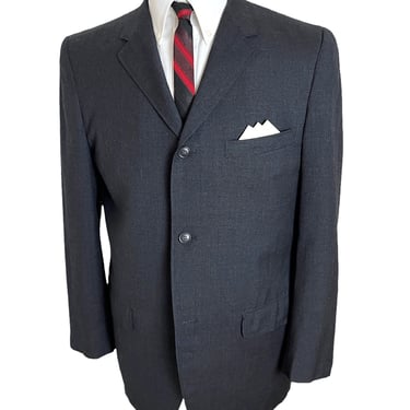 Vintage 1960s FAHEY-BROCKMAN Worsted Wool Sport Coat ~ 38 to 40 ...