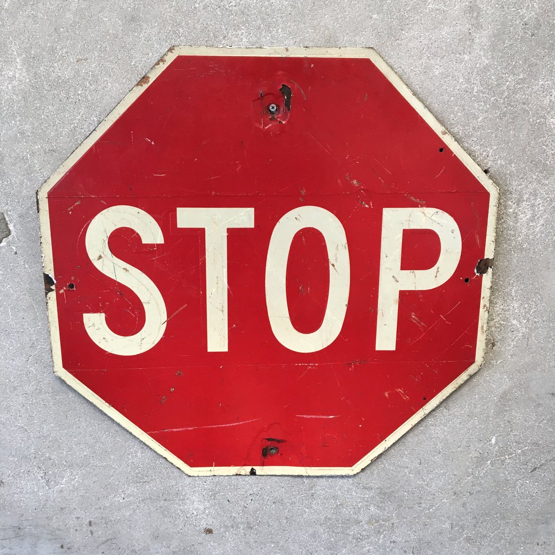 Vintage Stop Sign | Urban Americana (Home Decor) | Long Beach, CA