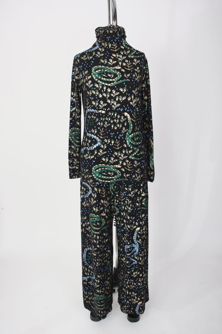 Thief & Bandit Hand Printed Snakes Pant Set | Mercy Vintage | Oakland, CA