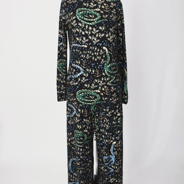 Thief & Bandit Hand Printed Snakes Pant Set | Mercy Vintage | Oakland, CA