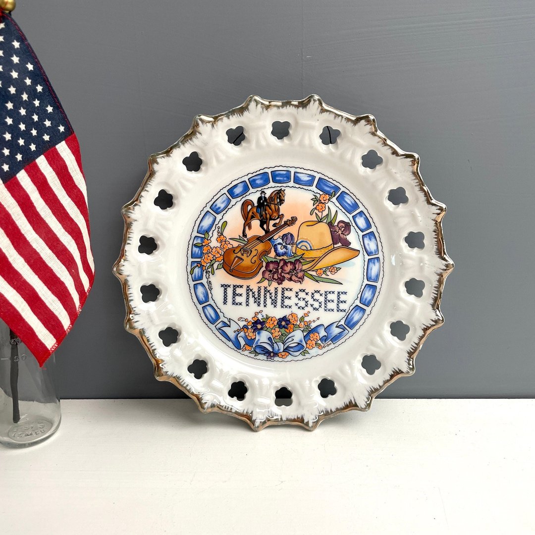 Tennessee state souvenir plate - 1980s vintage | NextStage Vintage ...