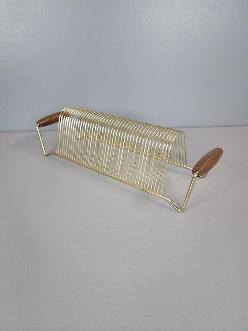 Vintage Metal Record Holder | Retro Revival Shop | Fort Worth, TX