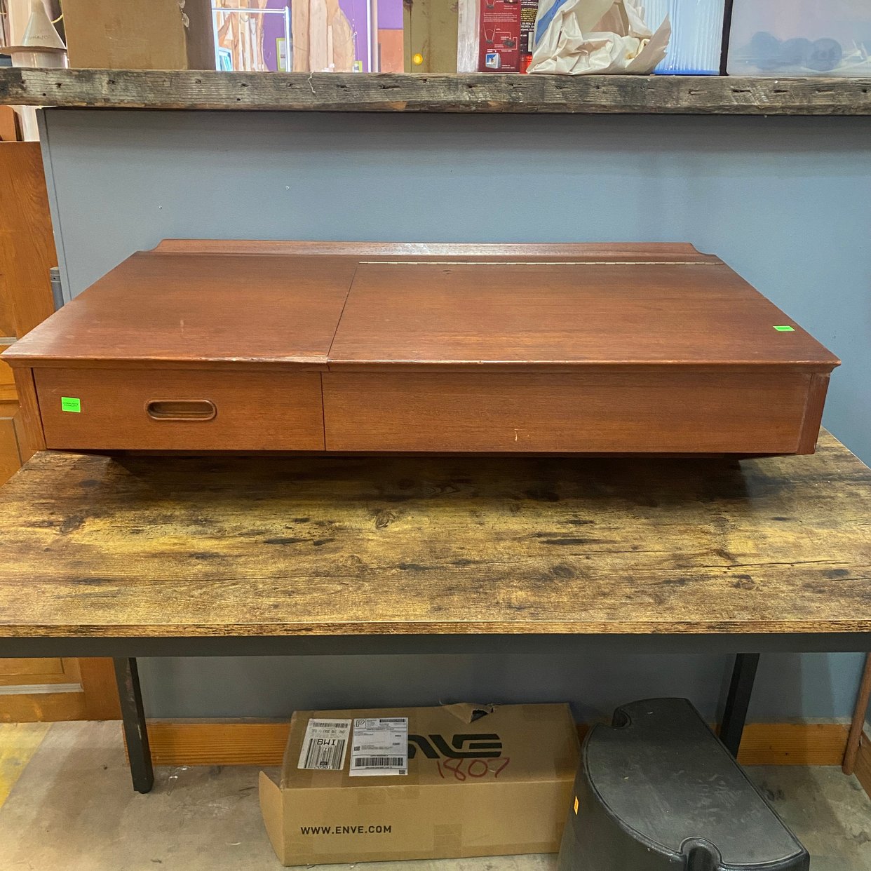 Danish Teak Mid-Century Floating Wall Desk by George | Community ...