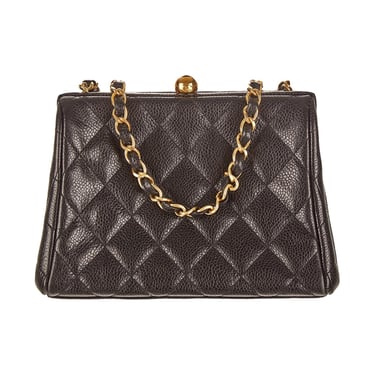 Chanel Black Mini Top Lock Chain Shoulder Bag | Treasures of NYC | New ...