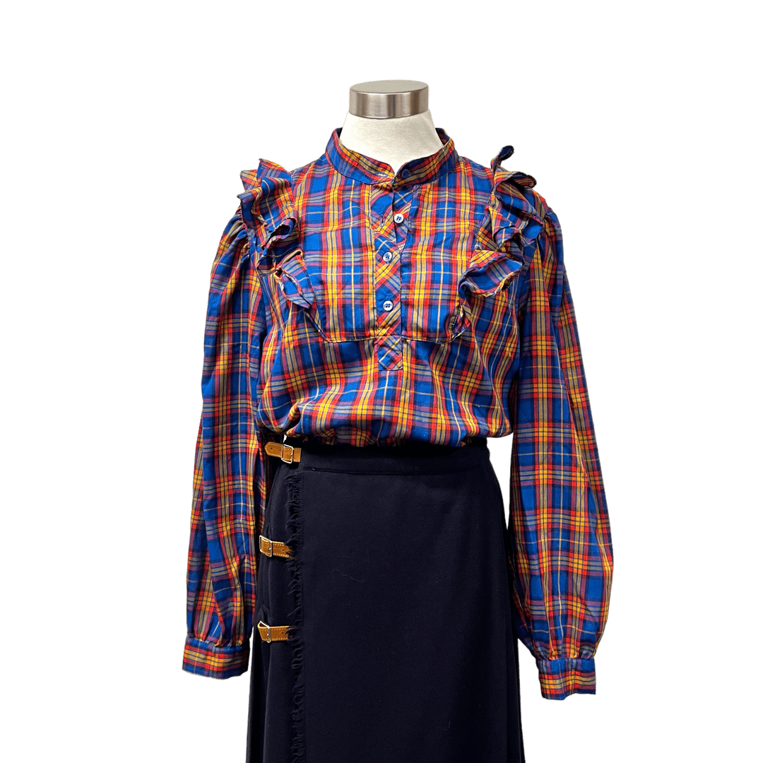 Okkay Sportswear Plaid Blouse | Swan Dive | Seattle, WA