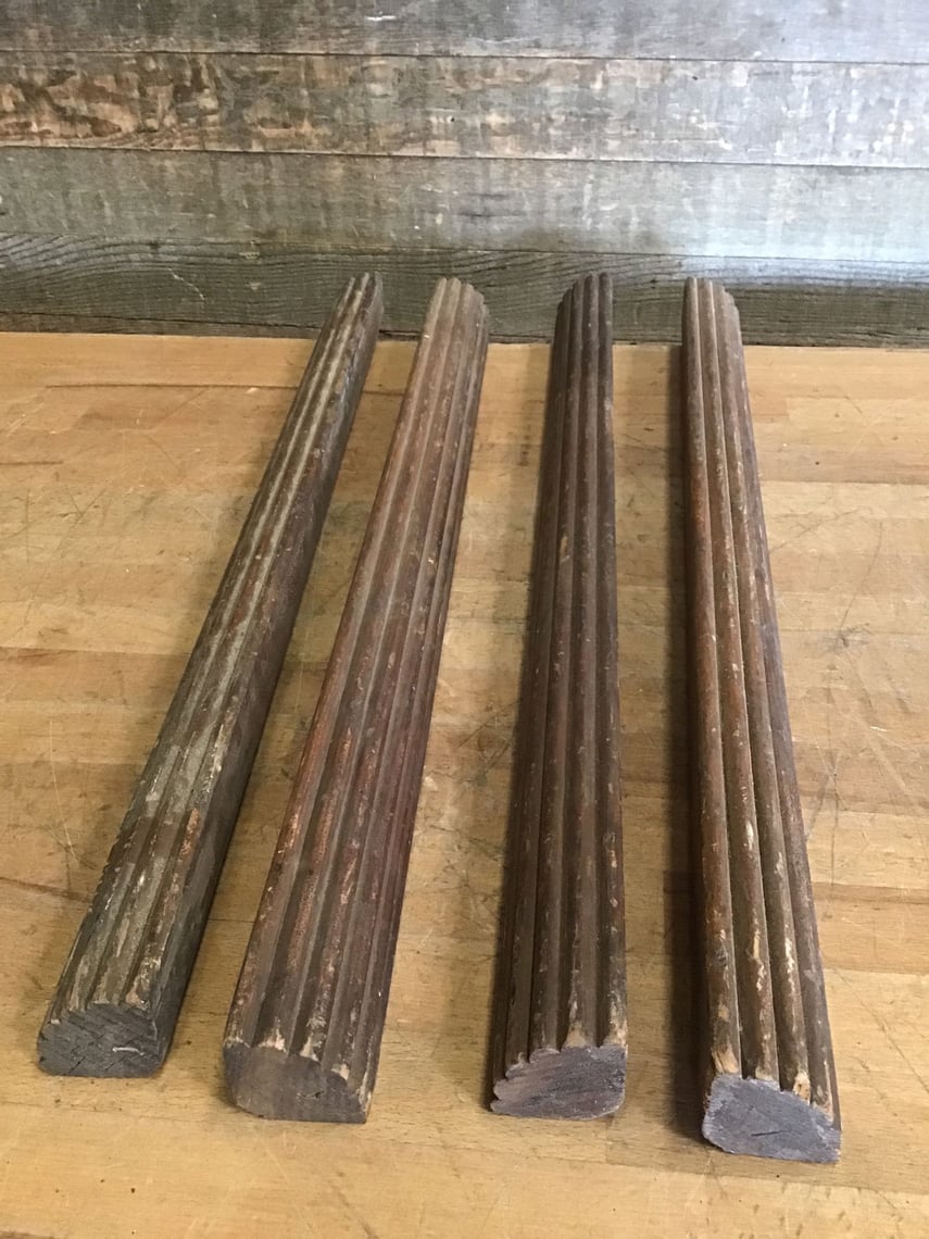 Vintage Reeded Table Legs (Tacoma) | Second Use | Seattle and Tacoma, WA