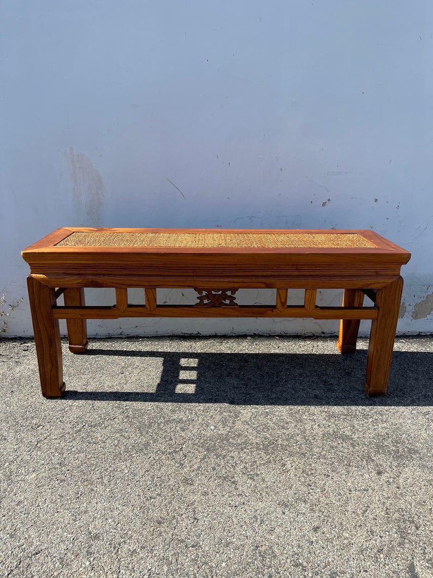 Antique Bench Table Asian Teak Coffee Bench Cocktail Chinese ...