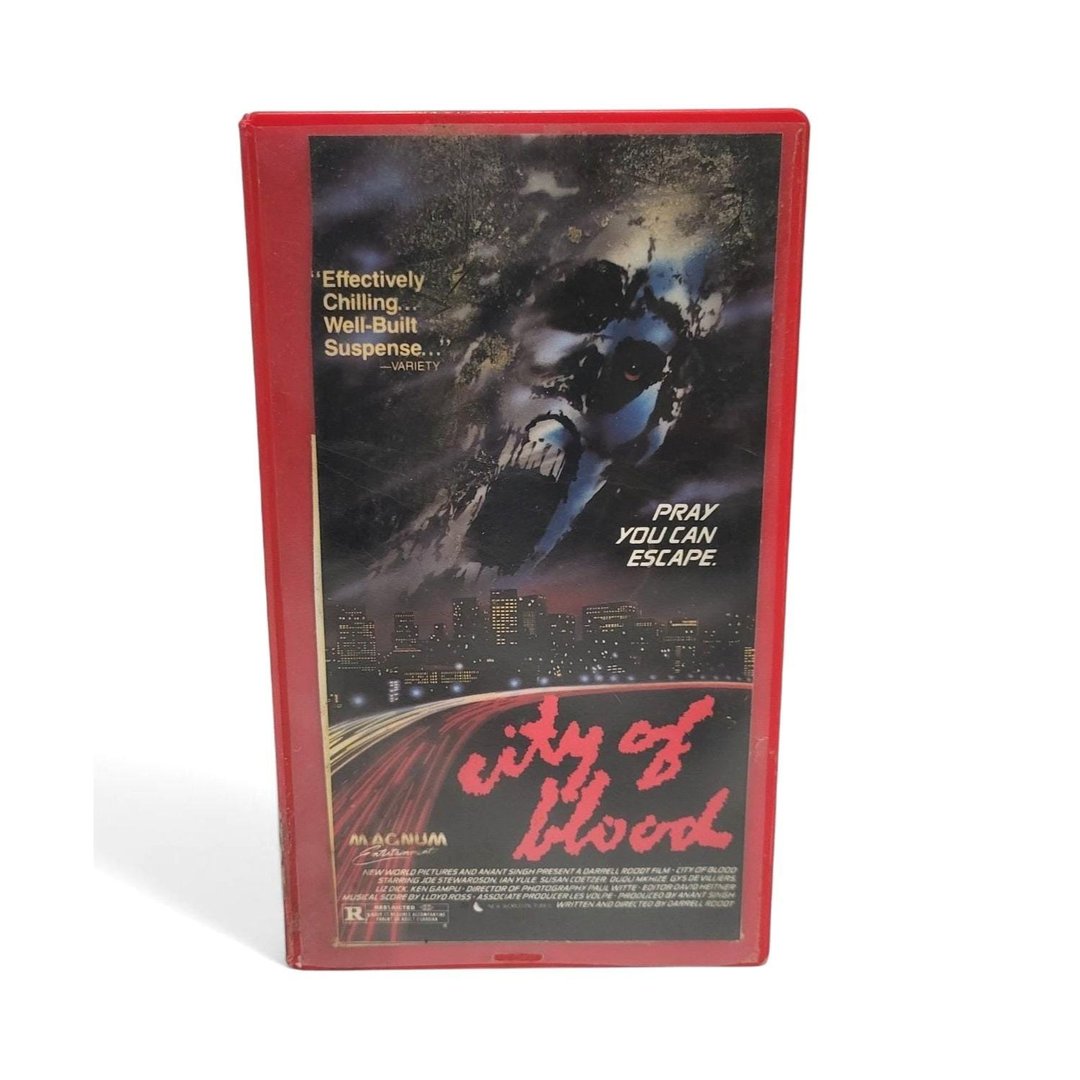 1980s Vintage City of Blood VHS, Chilling Suspense Thriller, Violence ...