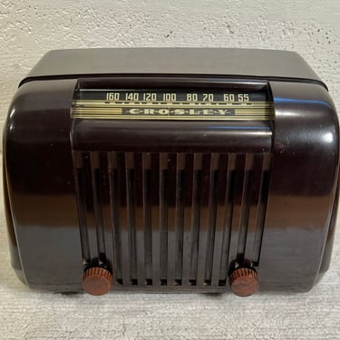 1948 Crosley Brown Bakelite Tube Radio, Elec Restored & Playing ...