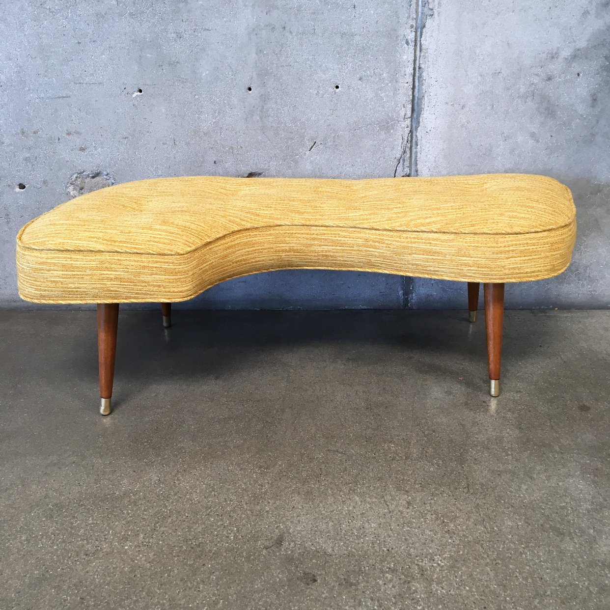 Mid Century Modern Atomic Boomerang Bench | Urban Americana - Long ...