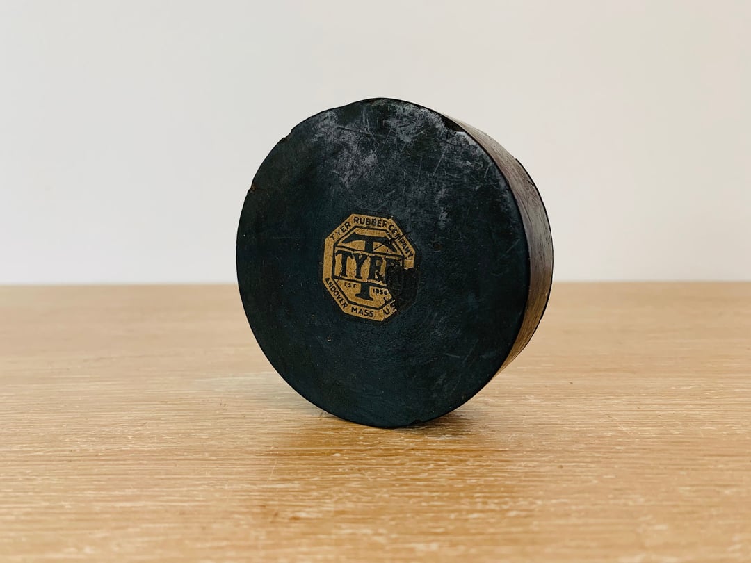 Vintage Tyer Rubber Company Puck Hockey Puck Made in Andover | Delve ...