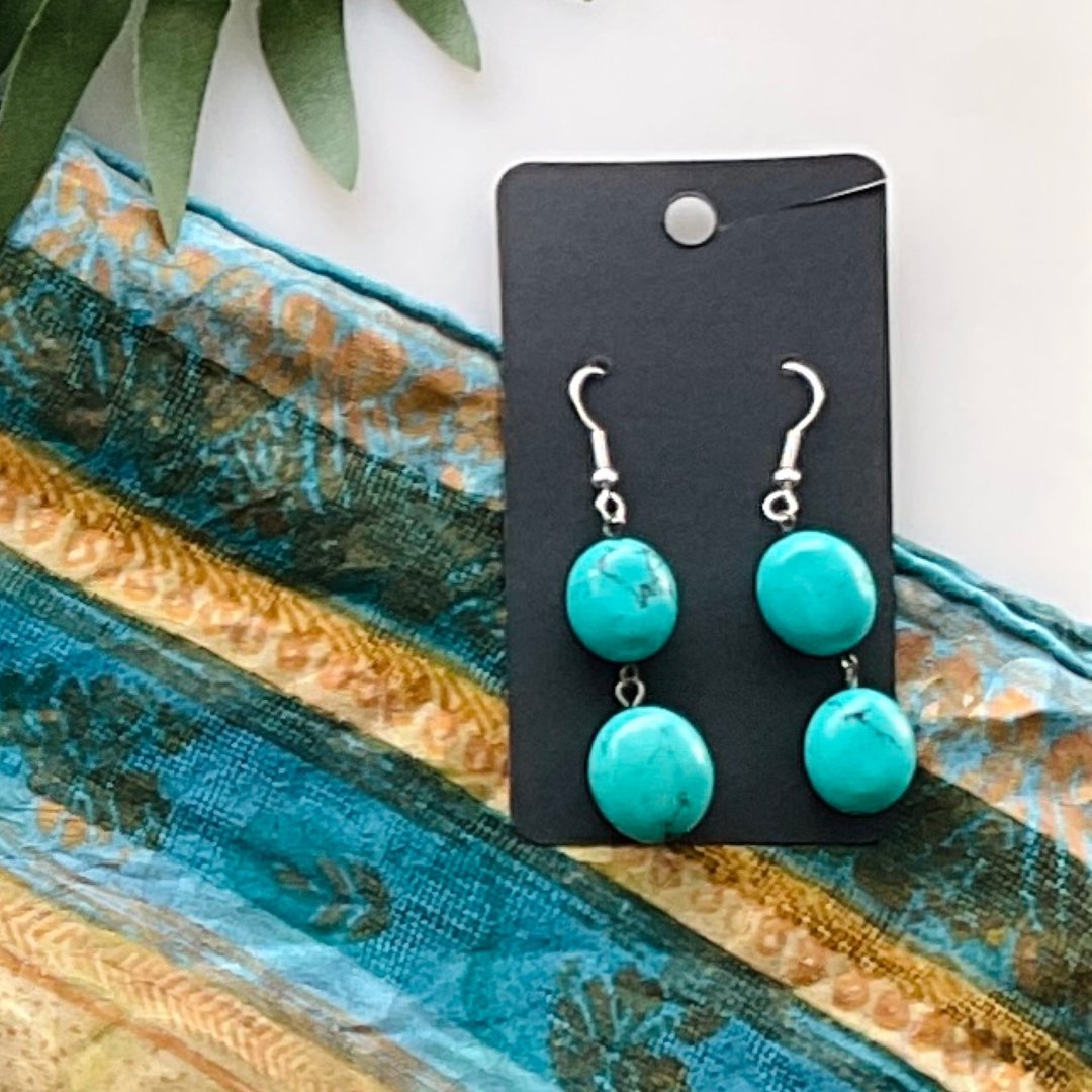 Turquoise Dangle Earrings | Revival Vintage | North Loop - Austin, TX
