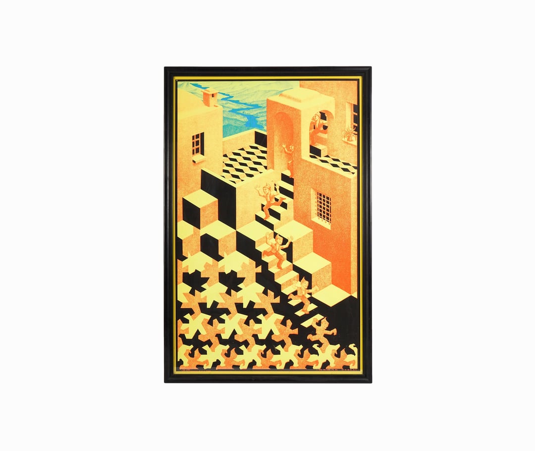 1970 The Third Eye Blacklight Poster M C Escher "Cycle" | Vintage ...