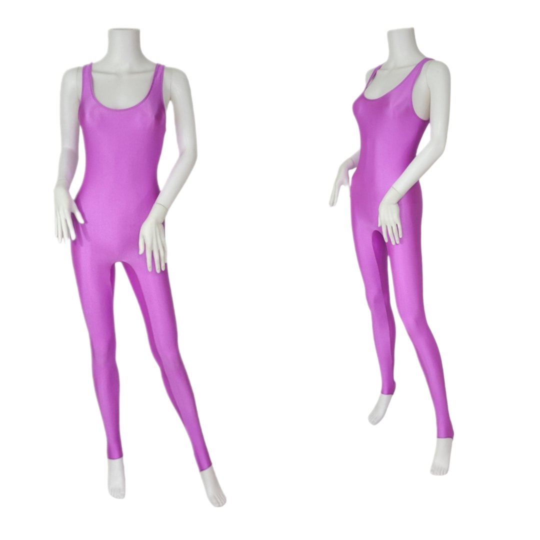 1980's Purple One Piece Stretch Lycra Catsuit Bodysuit I Sz | Jelly ...