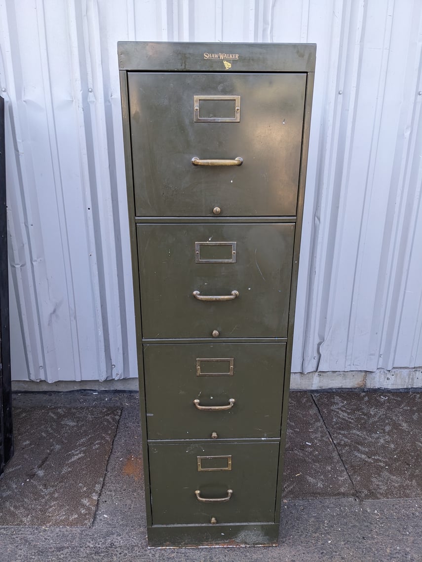 Shaw Walker 4 Drawer Vertical Filing Cabinet | Earthwise Architectual ...
