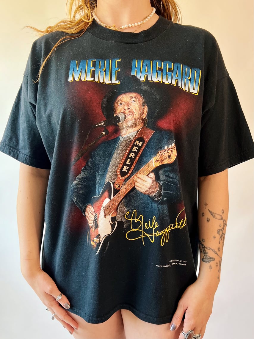 Merle Haggard 1998 Tee | Prototype Vintage | Austin, TX