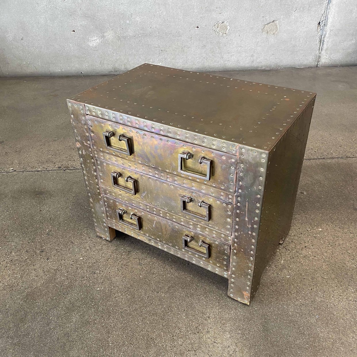 Sarreid Brass Campaign Chest, 1970s, Made in Spain | Urban Americana ...
