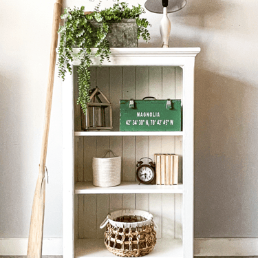 Vintage Cottage Bookcase | Shackteau Interiors | Essex County, MA