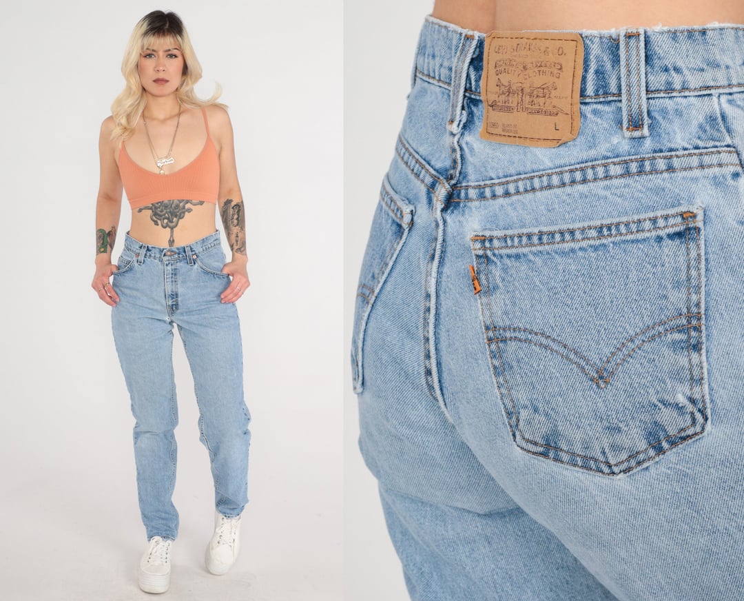 90s Levis Jeans Levi 950 Mom Jeans Tapered Slim High Rise | Shop Exile ...