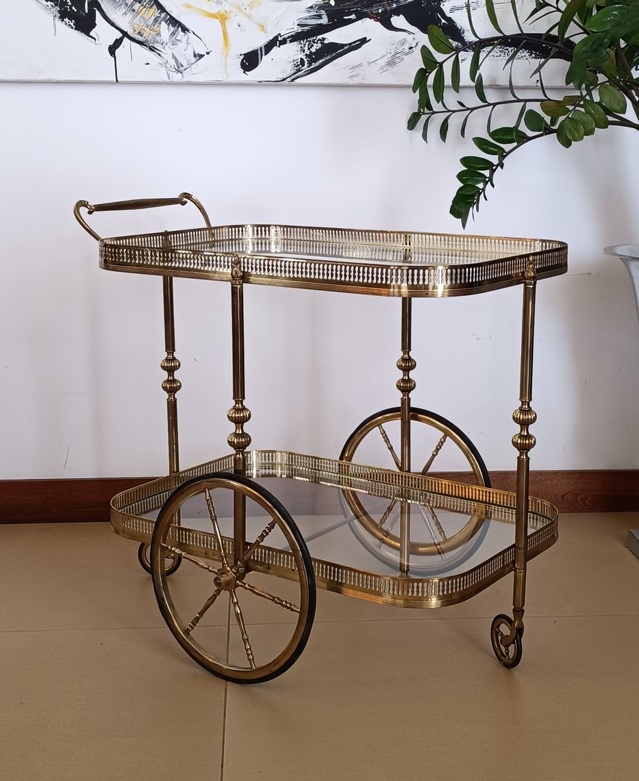 Vintage Rolling Table Neoclassical French / 40s / serving trolley/ bar ...