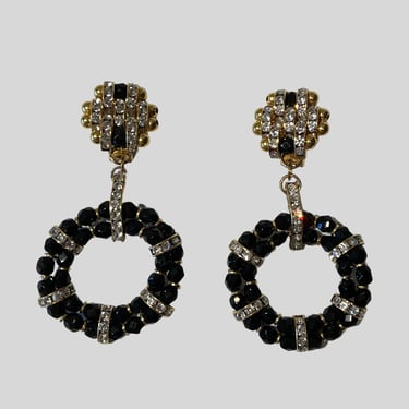 GOLD STATEMENT Vintage 80s Gold Tone and Black | Love Street Vintage ...