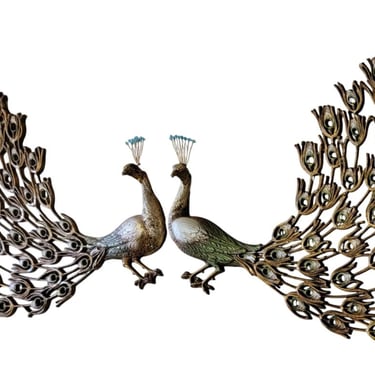 Pair Burwood Prod. Co. Peacock Wall Plaques | Modern Picks | Pompano ...
