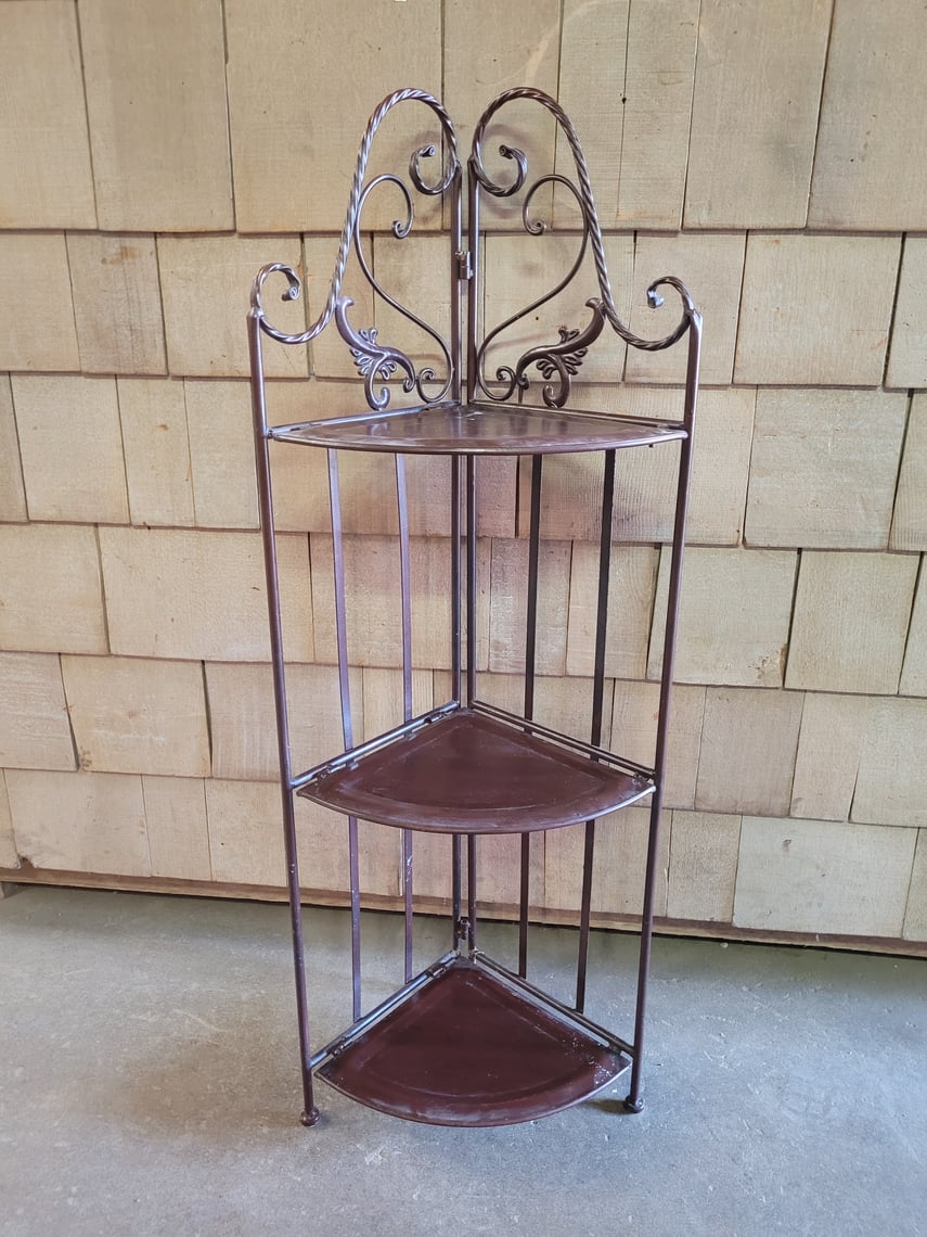 Metal Folding Corner Shelf | Earthwise Architectual Salvage (Tacoma ...
