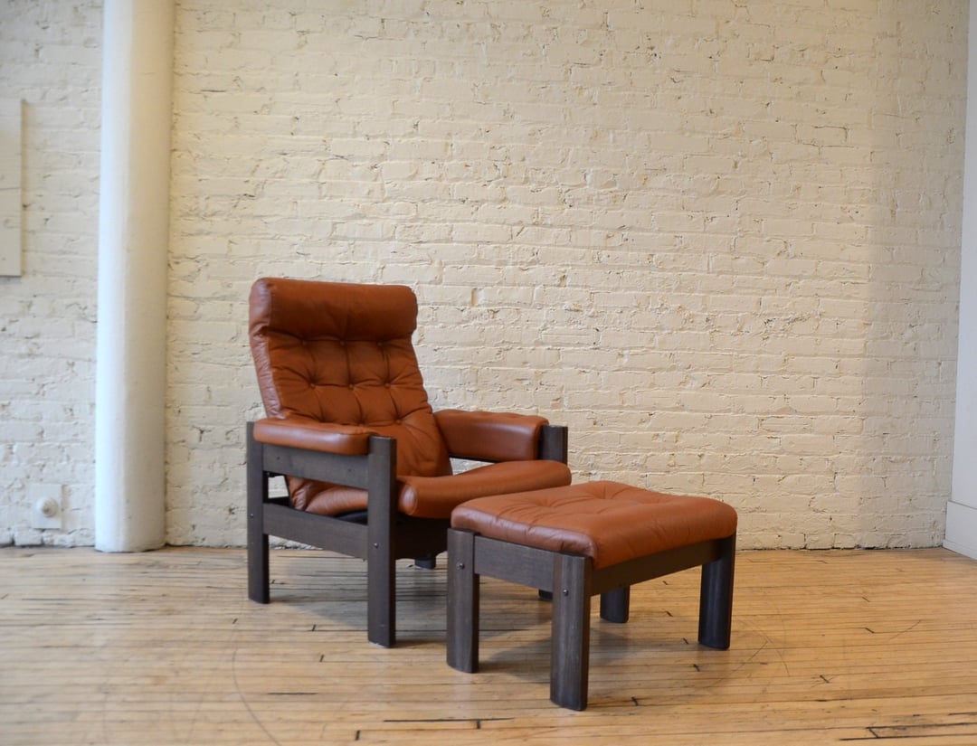 MCM Ekornes Stressless Amigo Danish Leather High-End Recliner Chair ...