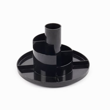 Vintage Rotary Desk Organizer Black Plastic | Vintage Inquisitor ...