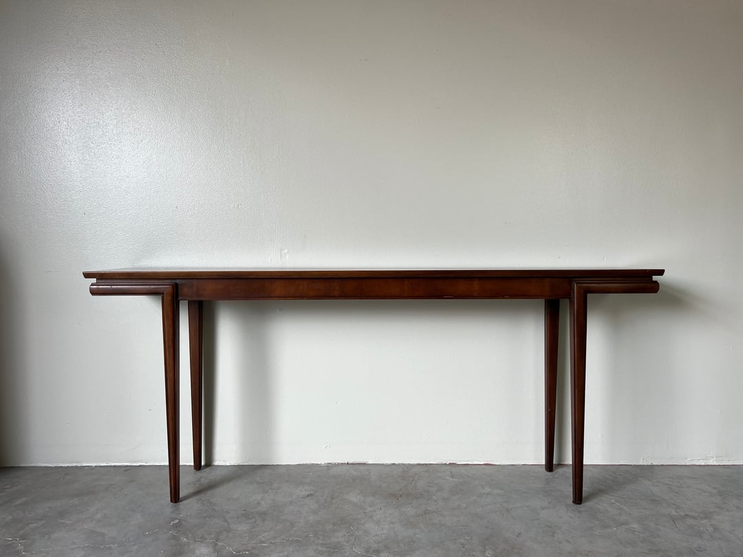 70's Mid-century Wood Console table | Miami Vintage Decor | Miami, FL