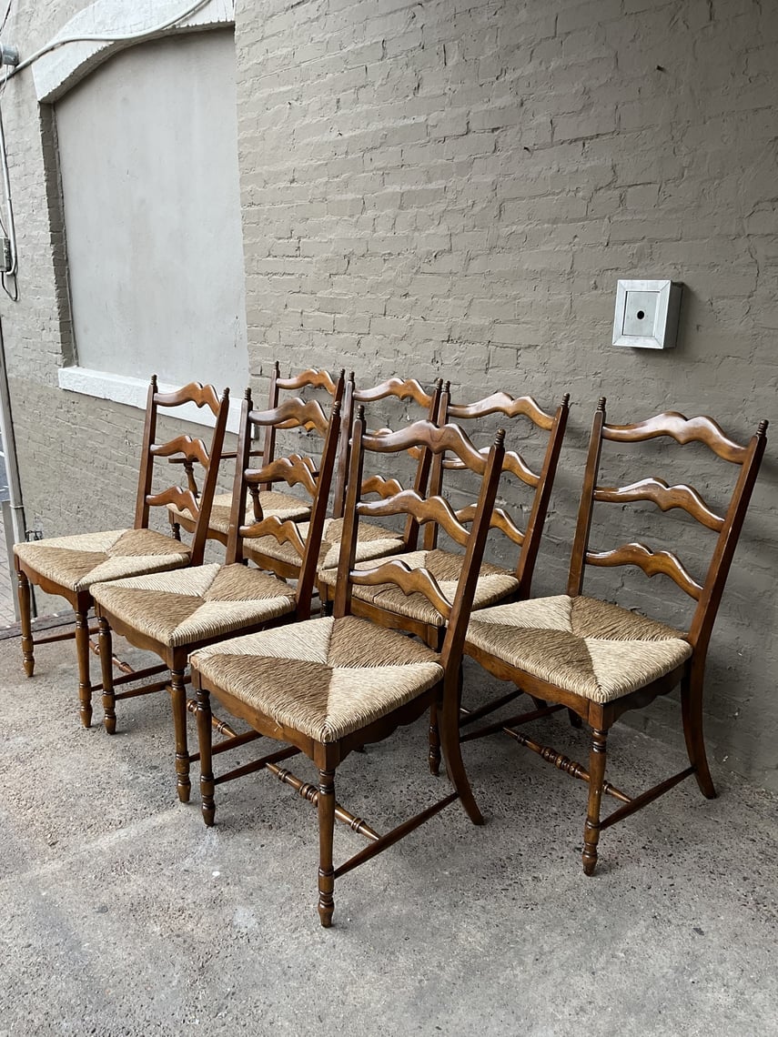Set of 7 Rush Seat Chairs | GoodWood | U St - Washington, DC