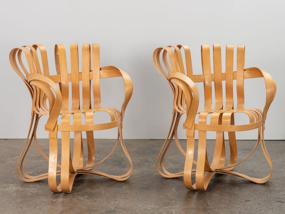 Frank Gehry Cross Check Armchairs | Open Air Modern (OAM) | Brooklyn, NY