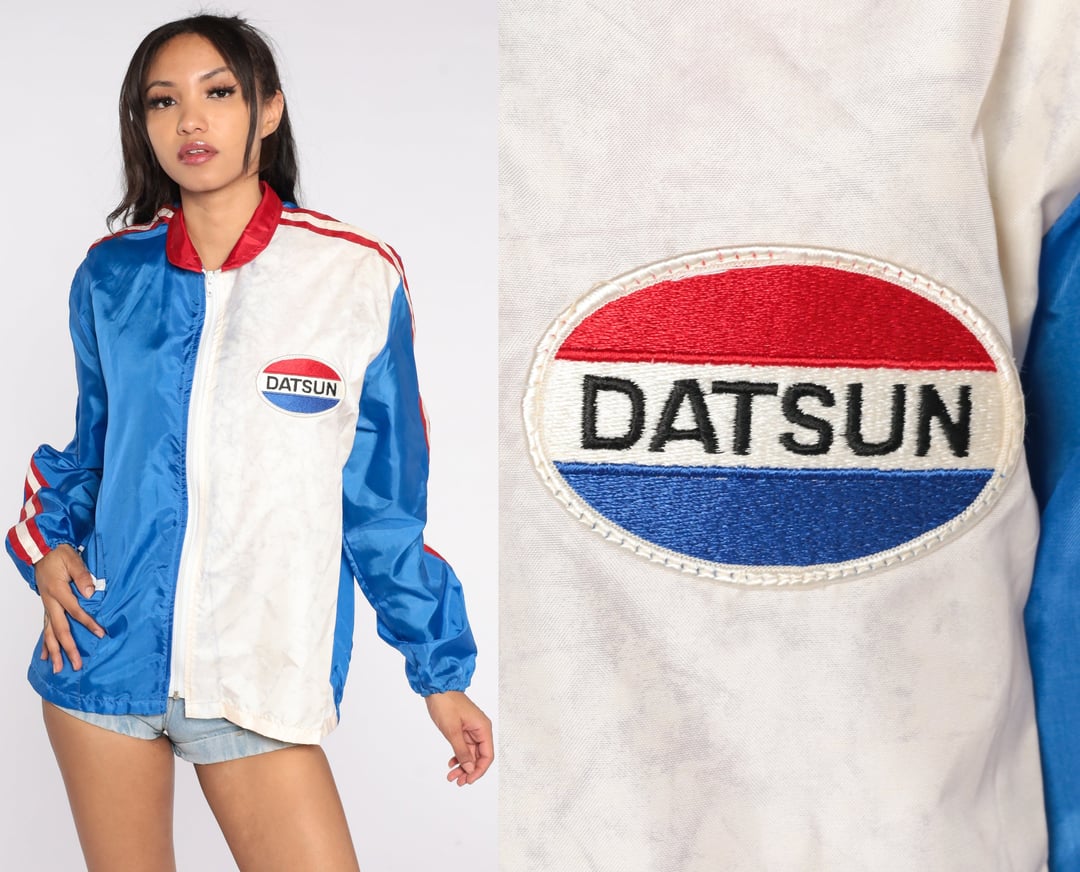 Datsun Windbreaker Jacket 70s 80s Car Uniform Jacket Retro Color | Shop ...