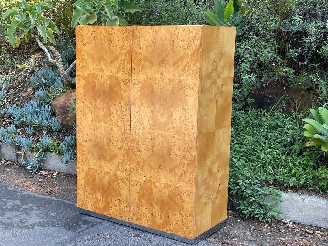 Stunning Burl Wood Armoire Wardrobe by Arthur Umanoff for Dillingham ...