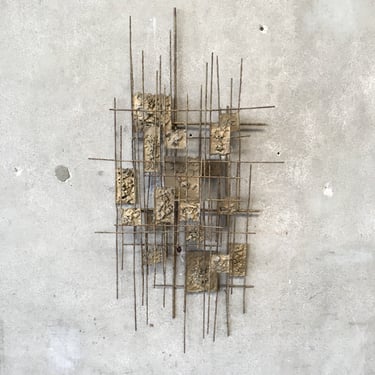 1960's Brutalist Metal Wall Sculpture By Douglas Purdy | Urban ...