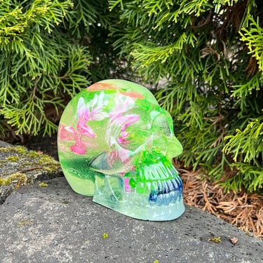 Skull Statue Resin Art Aquarium Plants | OrWa Designs - Toledo, WA | ATTIC