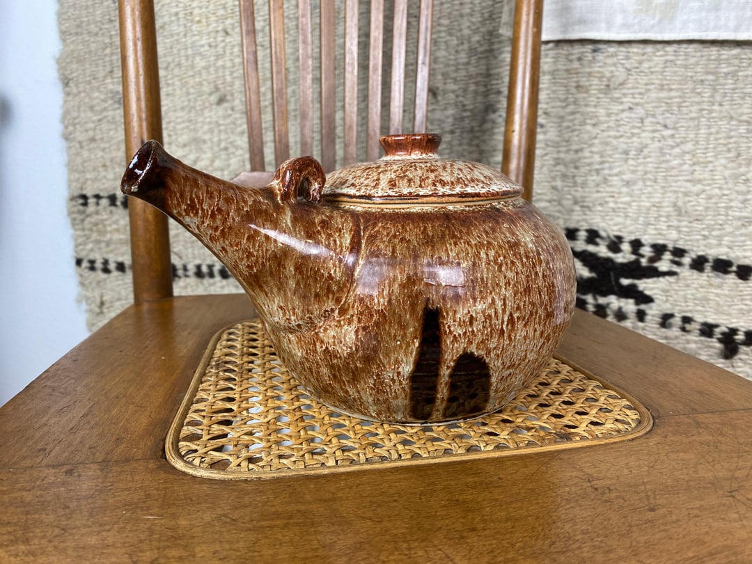 Vintage Studio Pottery Teapot Signed and Dated | Desert Cactus Vintage ...