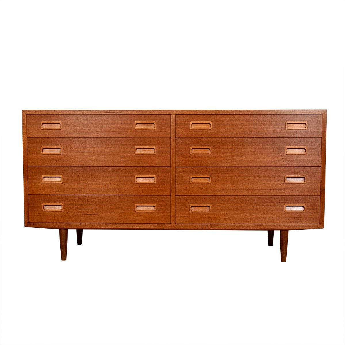 8-Drawer Danish Modern Compact Teak Double Chest of | Modern Mobler ...