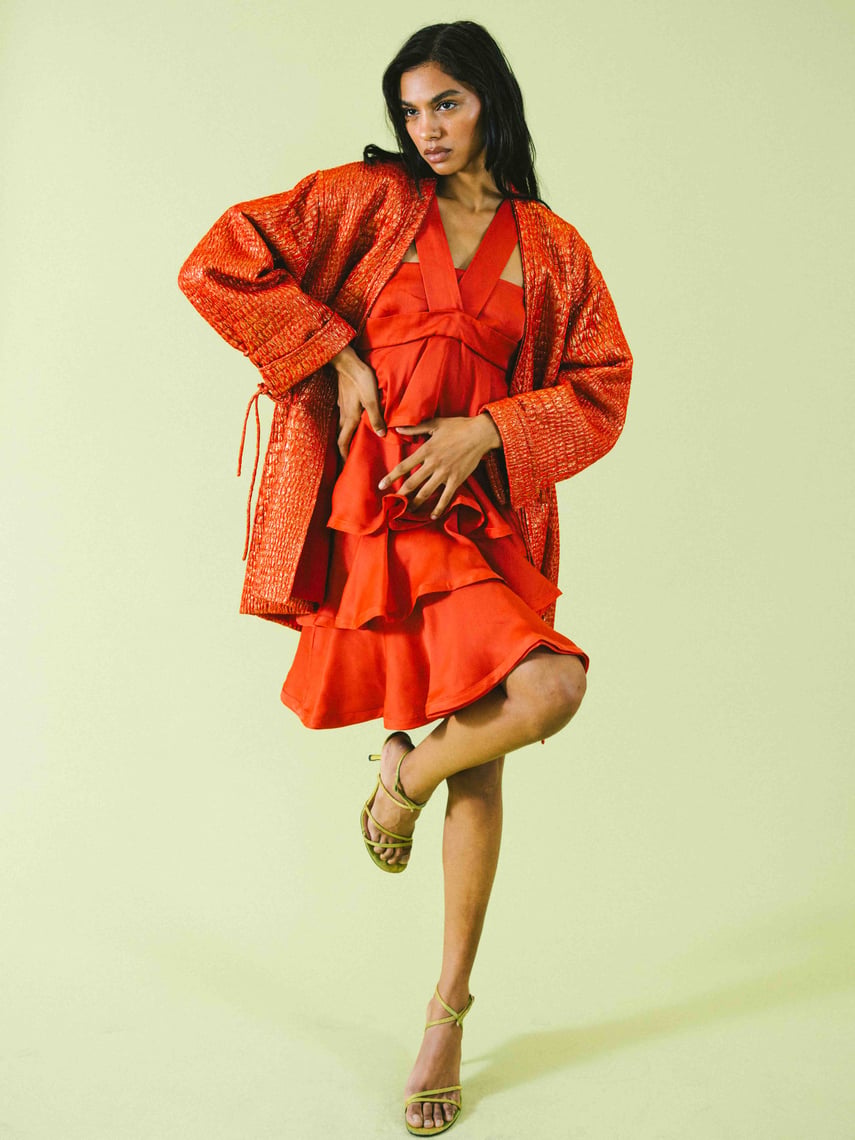 1960s Galanos Metallic Red Jacket | New / Found | Los Angeles, CA