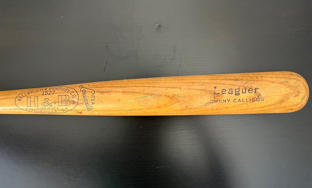 Vintage Hillerich & Bradsby Co. Johnny Callison Wood Baseball Bat ...