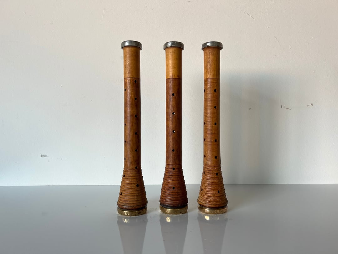 Vintage Industrial Decor Wood Thread Spool Spindle Set of -3 | Miami ...