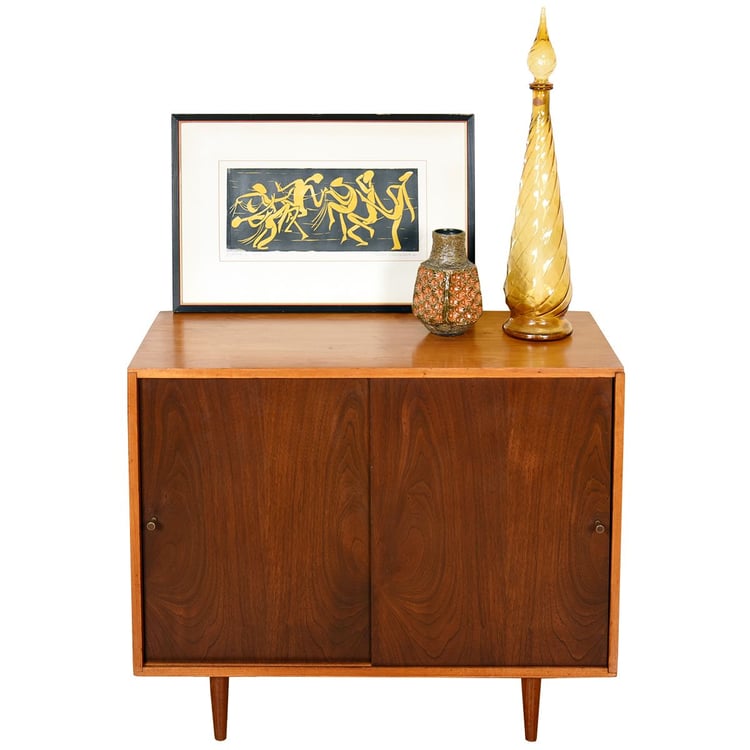 Two-Tone Mid Century Modern Small Door Cabinet | Modern Mobler | Takoma ...