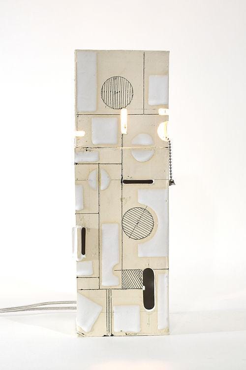 White Mishima One and Half Height Lamp | James Hicks Design - New York ...