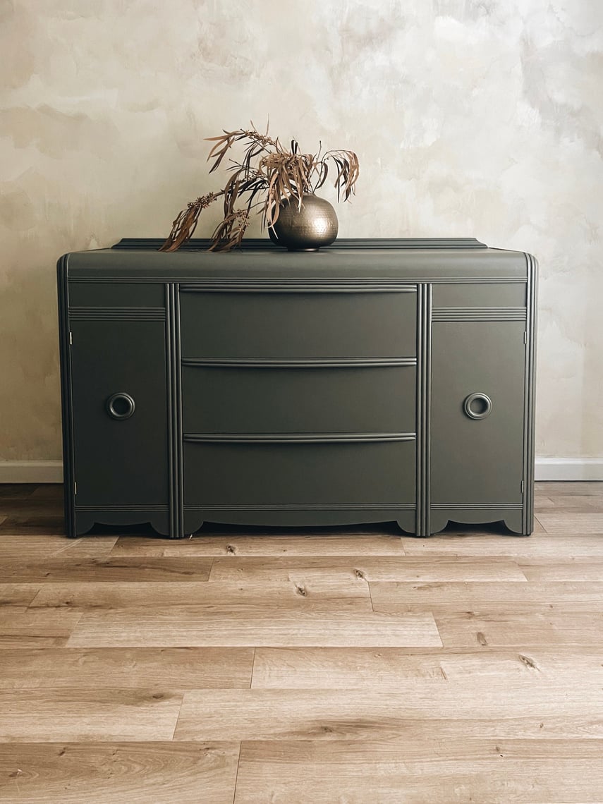 Art Deco Waterfall Sideboard Buffet | Made New Design | Middletown, CT