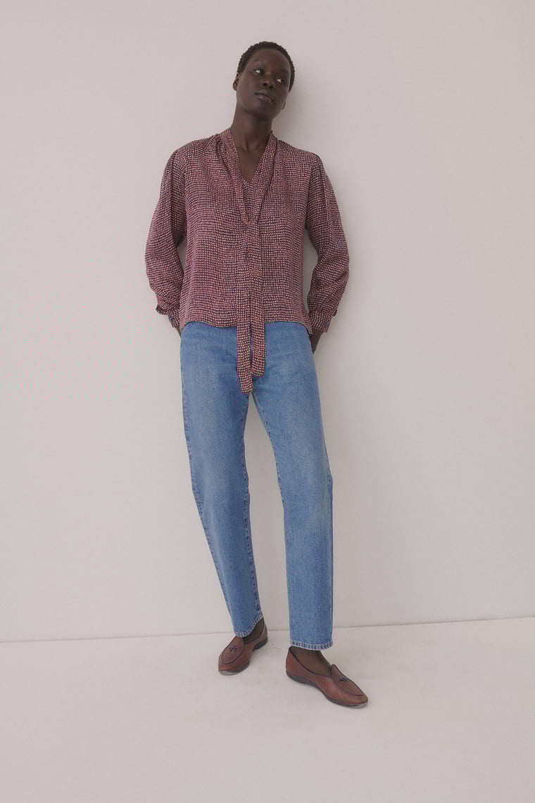 Ysl Silk Dot Blouse | Desert Vintage | Tucson, AZ