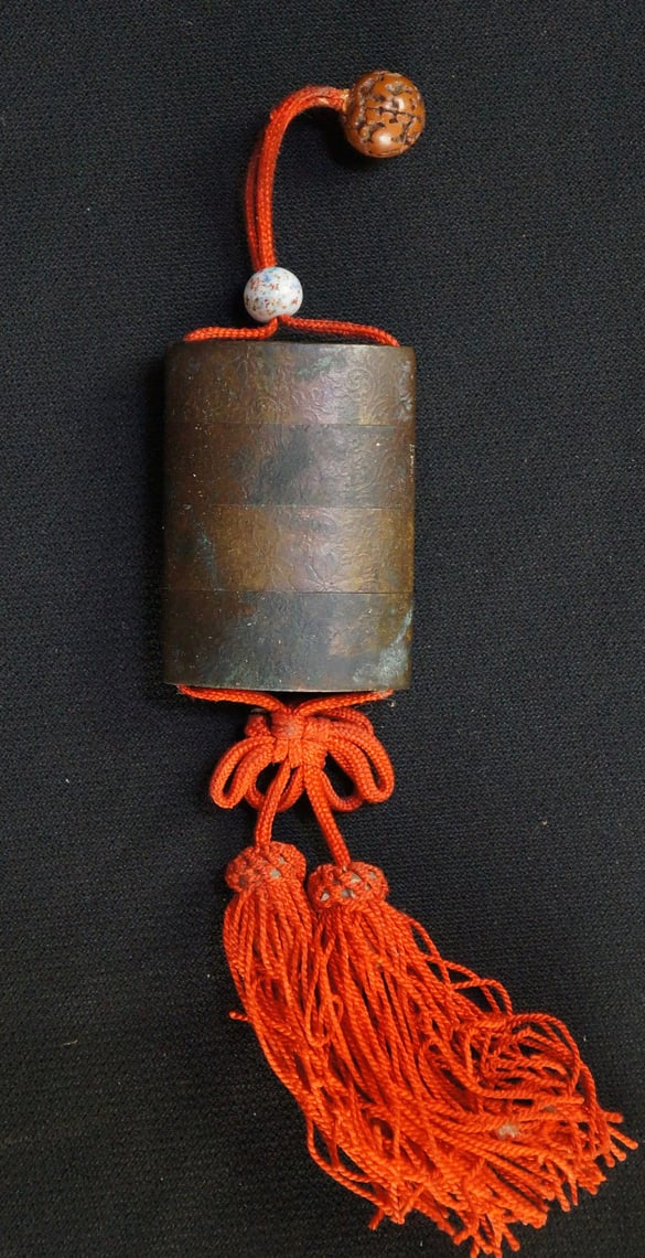 Antique Samurai Inro bronze medicine box 1880s Japan historical craft ...